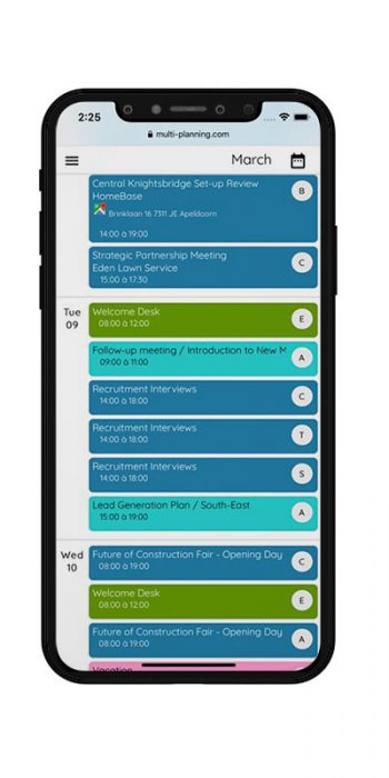 Team Calendar Sharing with Multi-Planning | Easy, shared calendar online